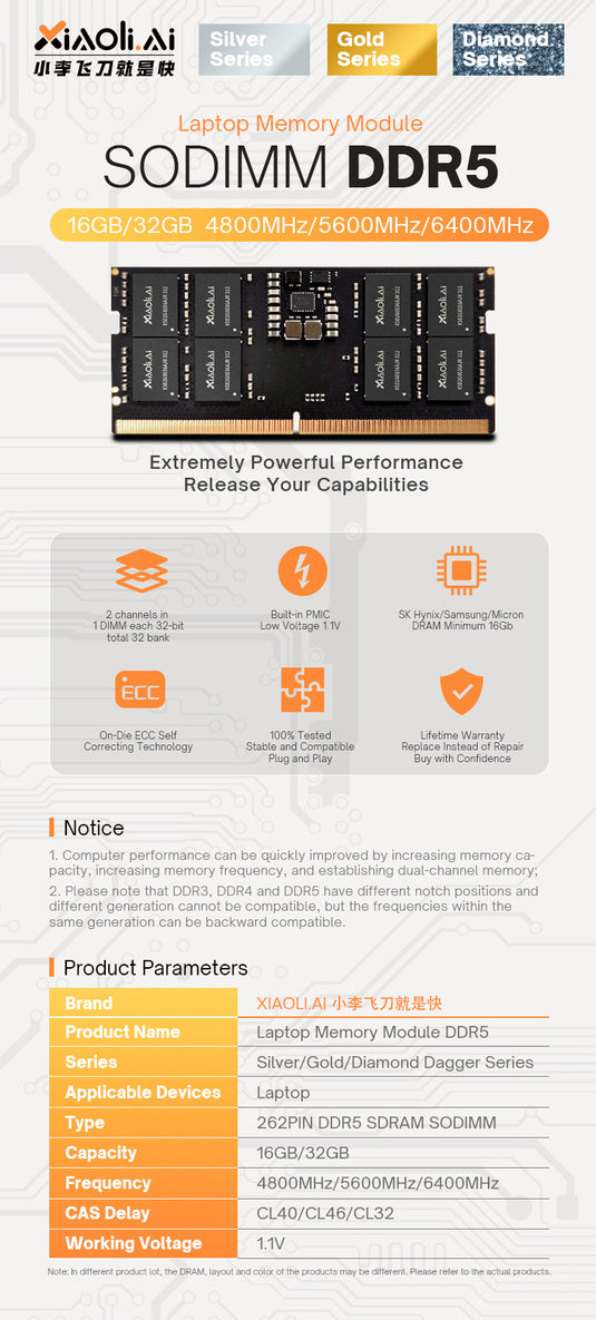Manufacturer of Memory Products – Xiaoli.AI Memory